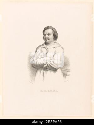 Balzac portrait monk's robe Bertall (Albert d'Arnoux, dit) (1820-1882 ...