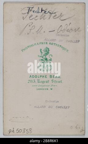 Portrait of Charles Albert Fechter, (1824-1879), (actor) Servau ...