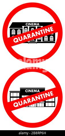 Quarantine Infectious Virus Area Sign Isolate On White Background ...