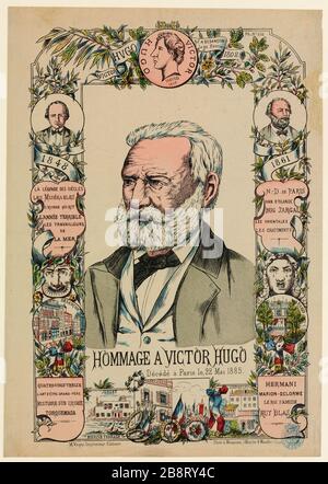 Tribute to Victor Hugo died in Paris, May 22, 1885 Stock Photo - Alamy