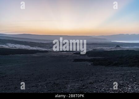 Africa, Djibouti, Ardoukoba. Landscape of Ardoukoba volcano Stock Photo ...
