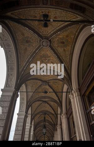 VIENNA, AUSTRIA. Arched vaults of a building in Vienna near the Town ...