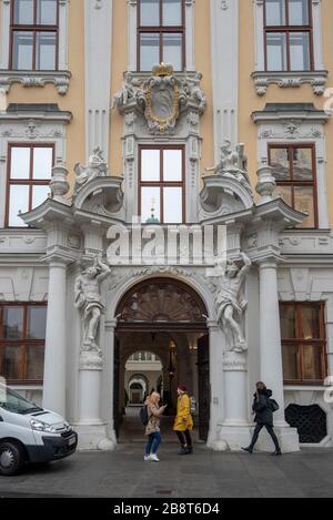 Palais Kinsky, a Baroque palace in central Vienna, Austria, sometimes ...