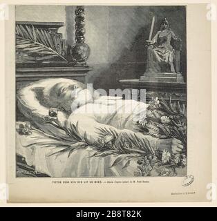 Victor Hugo on his death bed Stock Photo - Alamy