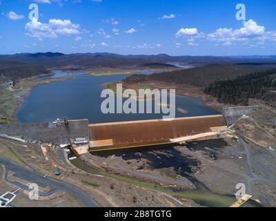 Aerial of Paradise Dam on the Burnett River Queensland Australia Stock ...