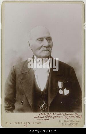 Portrait of Charles Galichet, (1810-AP. 1897), fighter of the three ...