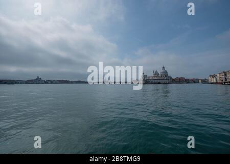 San Marco basin without boats at sunset Stock Photo - Alamy