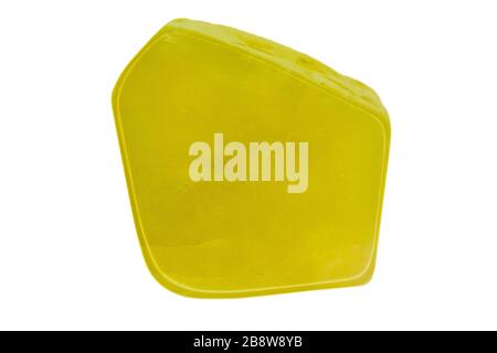 Jade gemstone cut out on white Stock Photo - Alamy