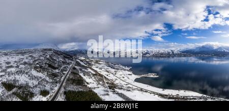Norway Evenskjer in winter Stock Photo - Alamy