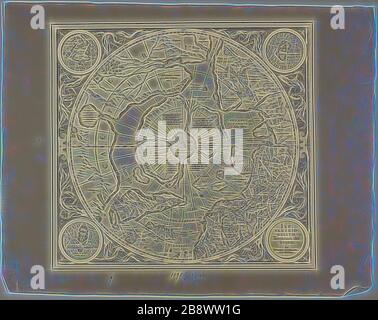 Map of the Mercator Projection, 1595, reprinted 1889 Stock Photo - Alamy
