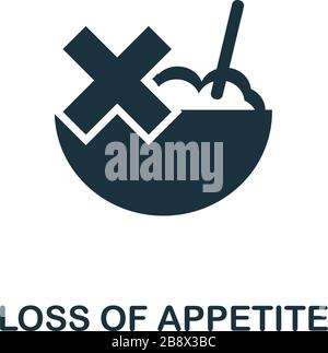 Lack of appetite icon vector logo set collection for web app ui Stock ...