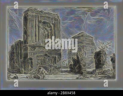 A. View of the Tomb of Licinianus Piso on the ancient Appian Way...B ...