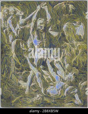 Hercules killing Cacus Hendrick GOLTZIUS 1558 - 1617 ( woodcut ) The ...