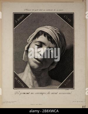 FRENCH HISTORY - REVOLUTIONARY MARAT MURDERED IN HIS BATHTUB BY ...