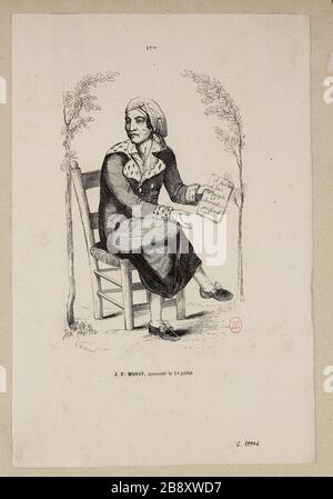 FRENCH HISTORY - REVOLUTIONARY MARAT MURDERED IN HIS BATHTUB BY ...