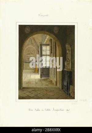 Jean-Lubin Vauzelle (1776-1837). "Perspective of two rooms of ancient ...