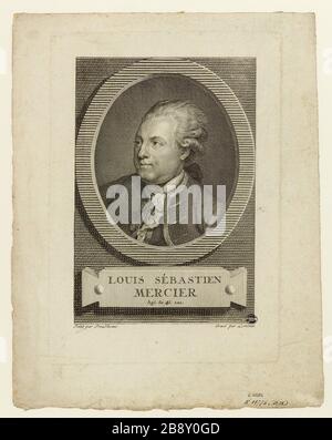 Portrait of the writer Louis-Sébastien Mercier (1740-1814). Museum ...