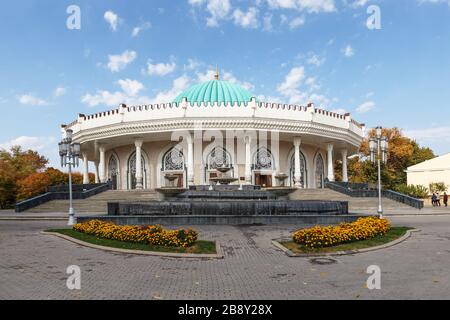 Uzbekistan, Tashkent, Tamerlan square, Tamerlan museum, fresco ...