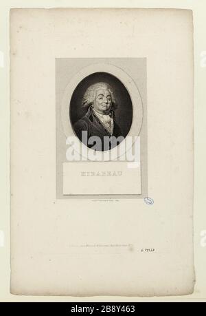 Portrait of Honoré Gabriel Riqueti, Count of Mirabeau (1749-1791) was a ...