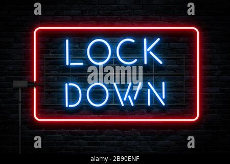 Glowing light lock sign on dark background Stock Photo - Alamy