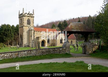 All saints church in Brantingham, East Yorkshire England UK Stock Photo ...
