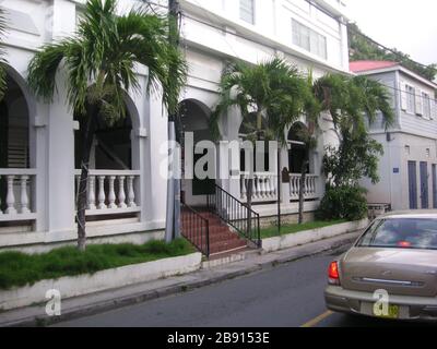 Main street, Road Town, Tortola, British Virgin Islands, West Indies ...