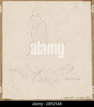 Study, probably for religious stained glass project. (Dummy Title Stock ...