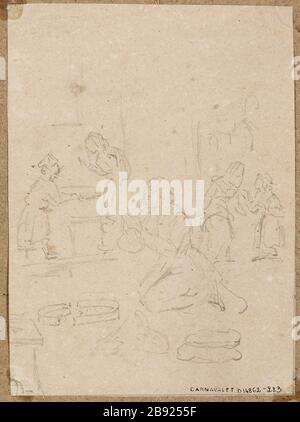 Study, probably for religious stained glass project. (Dummy Title Stock ...