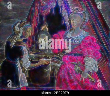 This 1744 glass painting by Anna Maria Barbara Abesch depicts Judith ...