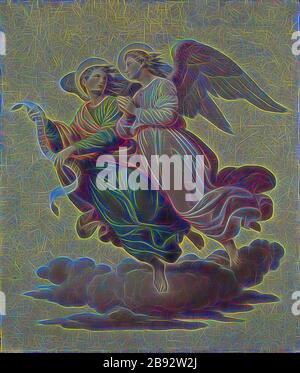 Two floating angels 2 (1865) – Johann von Schraudolph Stock Photo - Alamy