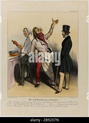 Honoré Daumier (1808-1879). "Mr de Robert Macaire Restaurateur ...