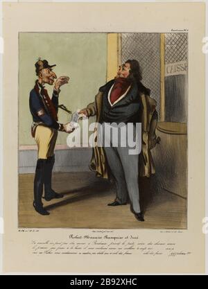 Robert Macaire banquier et juré 19th century by Honoré Daumier Stock ...