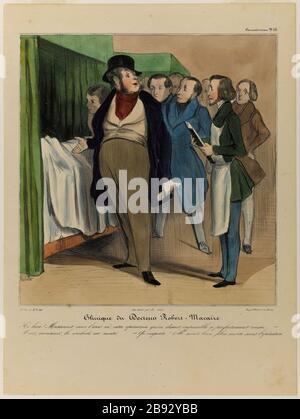 The clinic of Doctor Macaire by Honore Daumier Stock Photo - Alamy