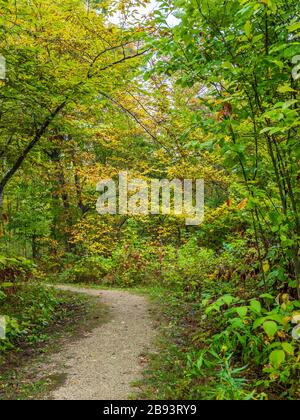 Cave Point County Park on Lake Michigan in Door County Wisconsin Stock ...