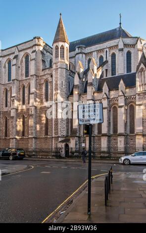 Exterior of St James's Roman Catholic Church, Spanish Place, Marylebone ...