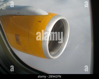 A Rolls Royce RB-211 Engine fitted to a British Airways Boeing 747-400 ...
