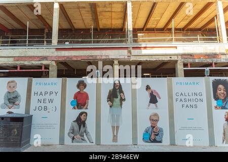 Closed Primark store in Southend on Sea, Essex, UK, during COVID 19 ...