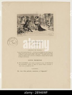 Marion Delorme, Act III, Scene X: Marion, Didier Saverny, Laffemas ...