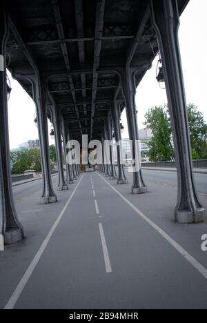 Bridge of Inception in Paris Stock Photo - Alamy