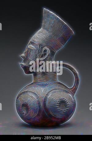 vessel, Mangbetu people, 20th century, ceramic, 11-3/16 in., African ...