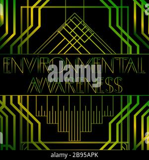 Environmental Awareness vector illustration word cloud isolated on ...