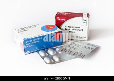 Packet Of Lansoprazole Capsules Stock Photo - Alamy