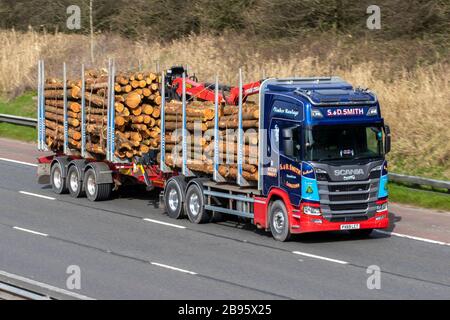 S & D Smith; Haulage delivery trucks, timber lorry, transportation ...