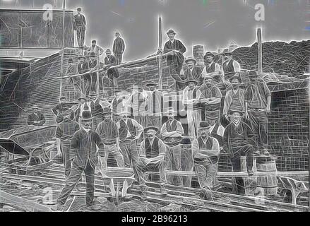 Negative - Bairnsdale, Victoria, circa 1910, Workmen at the ...