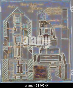 Engineering Drawing - James Watt, Arrangement for Wanlockhead Engine ...