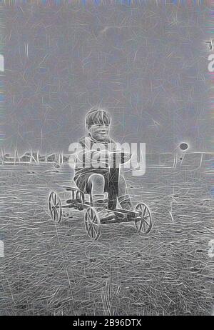 BOY ON HOME-MADE SCOOTER Stock Photo - Alamy