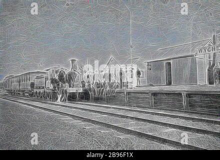 Negative - Wychitella, Victoria, 1892, Opening the railway station at ...