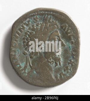 Sestertius of Marcus Aurelius, Emperor of Rome from Rome. Ruler: Marcus ...