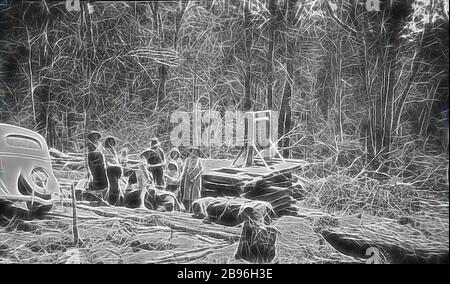 Negative - Bendoc, Victoria, circa 1930, A group of people at Helmer's ...