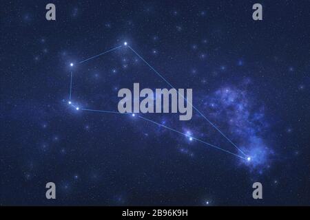 Piscis Austrinus Star Constellation, Night Sky, Constellation Lines ...